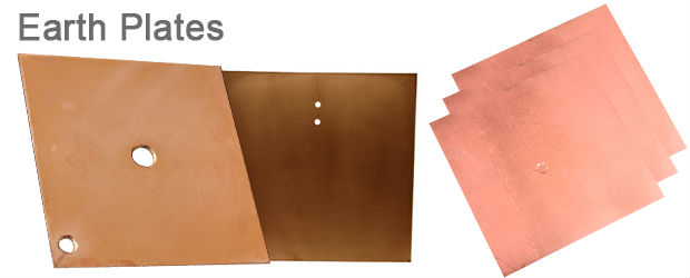 Copper Earthing Plates | Copper Earth Points |Multiple Point